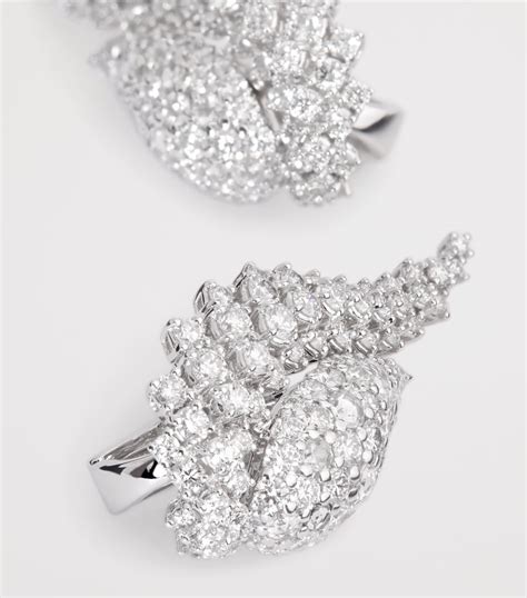 Yeprem White Gold And Diamond Y Couture State Stud Earrings Harrods Ae