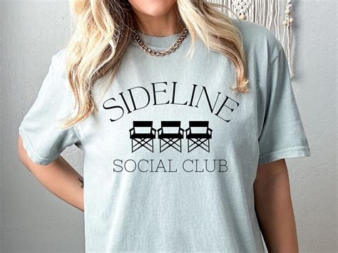 Sideline Social Club Shirt Soccer Mom Baseball Mom Game Day Shirt
