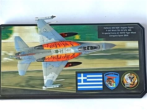 1 144 Haf F 16c Block 52m Aegean Tiger Modified Academy F 16a Kit The Display Case Arc