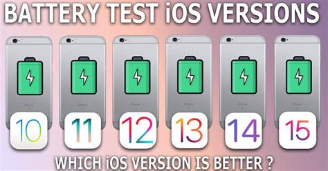 Test độ Ngốn Pin Của Ios 15 So Với Ios 14 Ios 13 Ios 12 Ios 11 Ios