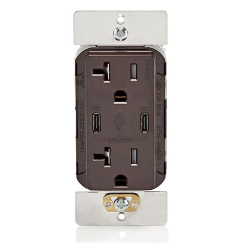 T5836 B 60w 6a Usb Dual Type Cc Power Delivery Wall Outlet Charger