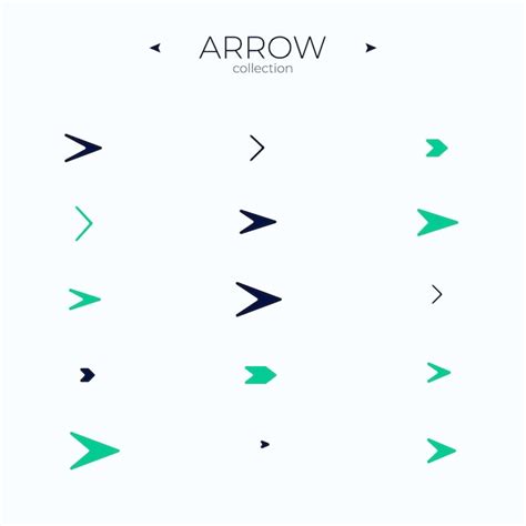 Premium Vector Line Arrow Icon Set Line Icons Collection Modern