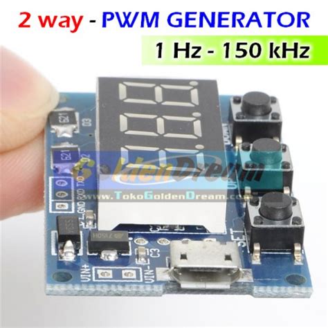 Jual 2 Way PWM Generator Wave Signal Pulse Frequency Duty Cycle Stepper Jakarta Pusat