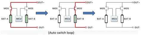 Dual Battery Pack Switcher Parallel Module Connect Two Battery In One Module Discharge One By One