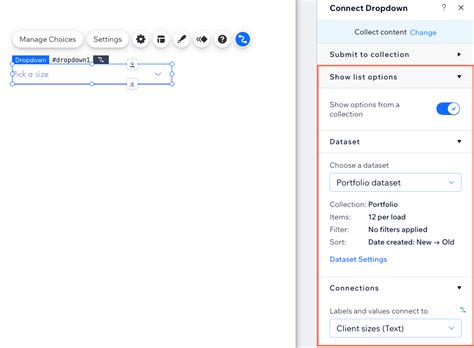 Cms Setting Up A Custom Form Using Dropdown Input Elements Help Center