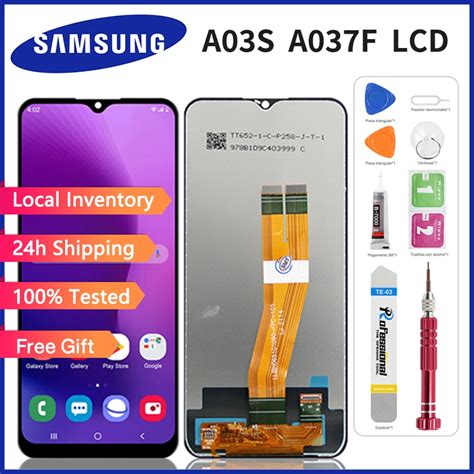 Original Lcd With Frame For Samsung Galaxy A03s A037 A03 A035 A035f Lcd Display Touch Screen