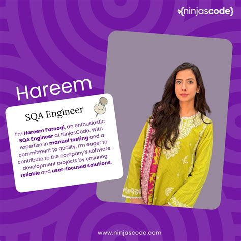 Ninjas Code On Linkedin Say Hello To Hareem Farooqi The Newest