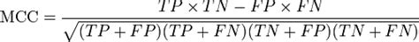 Matthews Correlation Coefficient Wikipedia The Free Encyclopedia