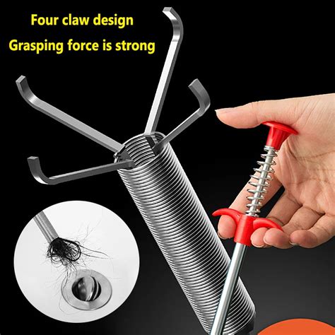 Cm Spring Pipe Dredging Tools Drain Snake Drain Cleaner Sticks Clog