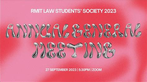 Rlss Annual General Meeting The Rlss Annual General Meeting Will Be Held On Wednesday 27