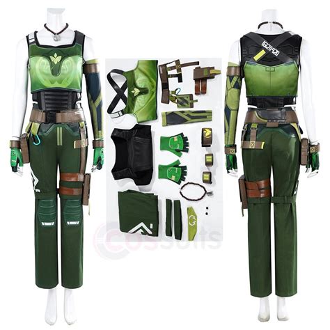 Female Skye Cosplay Costume Game Valorant Theme Party Outfit Cossuits