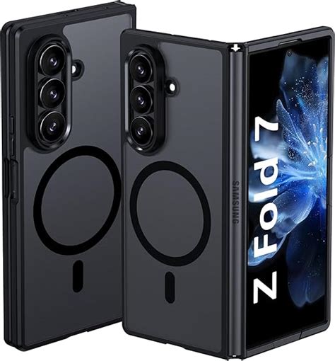 Samsung Galaxy Z Fold 7 Magsafe Compatible Case Slim Black Design