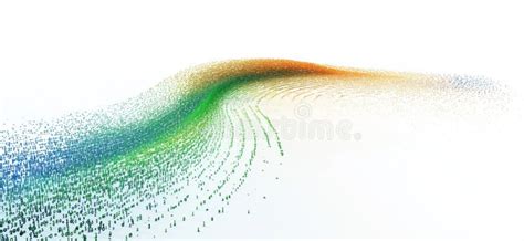 Colorful Data Visualization Representing Flow Dynamics And Information