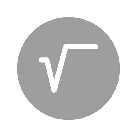 Beautiful Square Root Symbol Glyph Vector Icon 17516447 Vector Art At