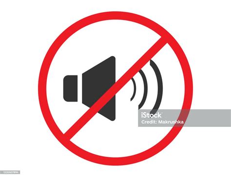 소리 나 음악 아이콘이 없습니다 격리된 음소거 및 경고 그림입니다 금지및금지된빨간표지판으로 침묵을 지키십시오 벡터 Eps 10 아이콘에 대한 스톡 벡터 아트 및 기타 이미지