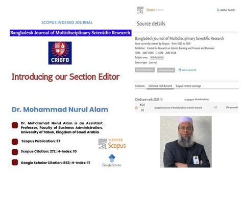 Prof Dr K M Anwarul Islam On Linkedin Scopus Bjmsr Universityoftabuk