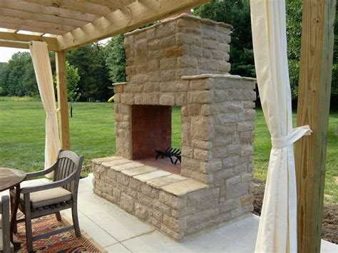 Diy Outdoor Pass Thru Fireplace Backyard Fireplace Patio Fireplace