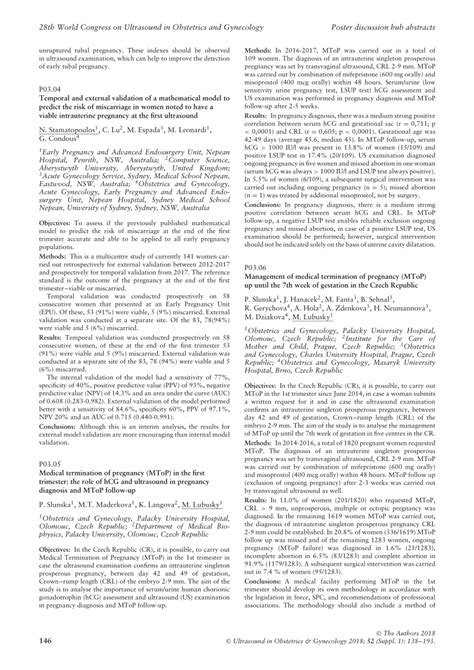 Pdf P0304 Temporal And External Validation Of A Mathematical Model