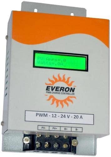 Pwm Solar Charge Controller With Lcd Display At Best Price In New Delhi Everon Energy Systems