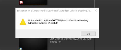 Solved Unhandled Exception Access Violation Reading Error Autodesk