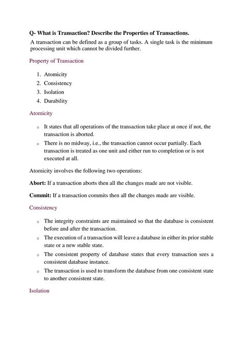 Solution Understanding Transactions In Dbms Properties Concepts And