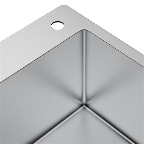 Vevor Kitchen Sink 304 Stainless Steel Drop In Sinks Top Mount Single