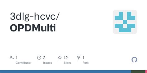 Github Dlg Hcvc Opdmulti