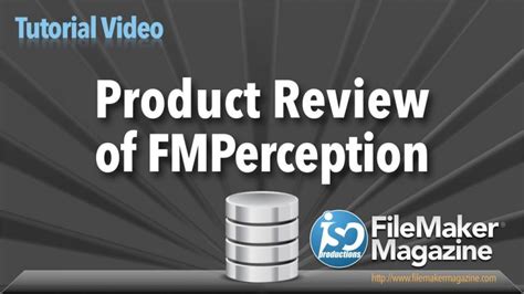 fmperception video review filemakerprogurus