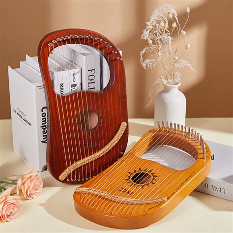 Zani Mini 16 String Lyre Harp Wooden Lyre T For Beginner Instrument