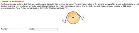 Solved Chapter 10 Problem 053 The Figure Shows A Uniform Chegg