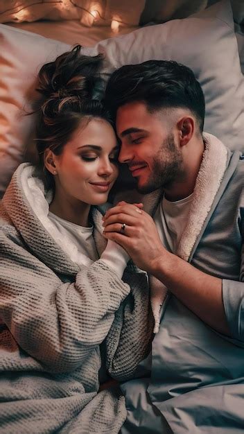 97000 Romantic Cuddle In Bed Pictures