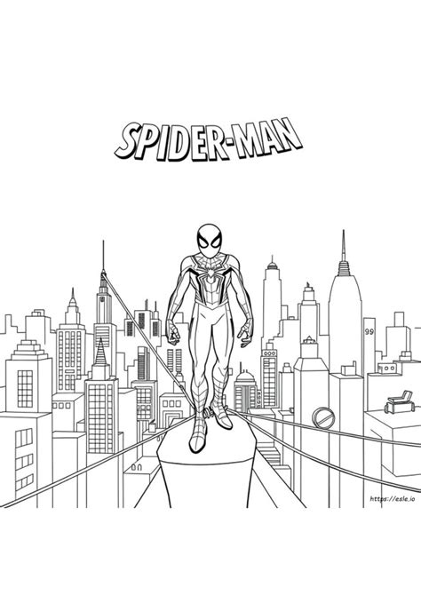 Printable Spider Man Into The Spider Verse Coloring Pages