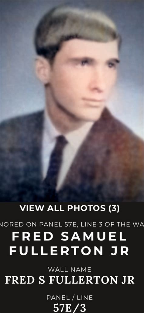 Pfc Frederick Samuel Fullerton Jr 1947 1968 Find A Grave Memorial