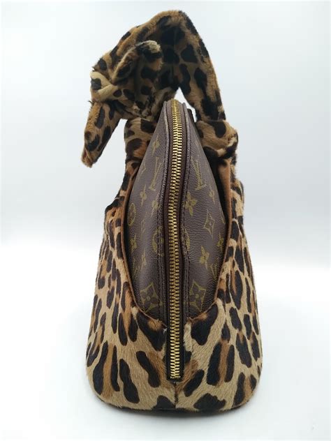 Louis Vuitton Limited Edition Leopard Print Centenaire Alma Bag By