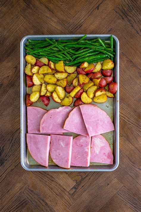 Ham Steak Sheet Pan Meal The Country Cook