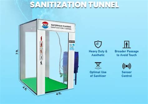 Compact Polycarbonate Sanitization Tunnel For Hospital Size 7 Ft X 4