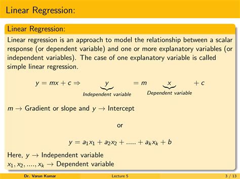 linear regression ppt