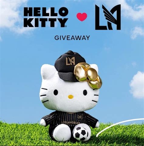 Hello Kitty X Lafc Hello Kitty Night Plush Ebay