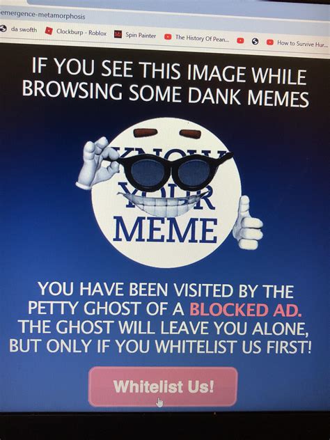 Yes Because What I Want When Using Adblock Is What Is Basically An Ad Telling Me To Turn Off