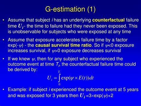 Ppt Applications Of G Estimation Using A New Stata Command Powerpoint