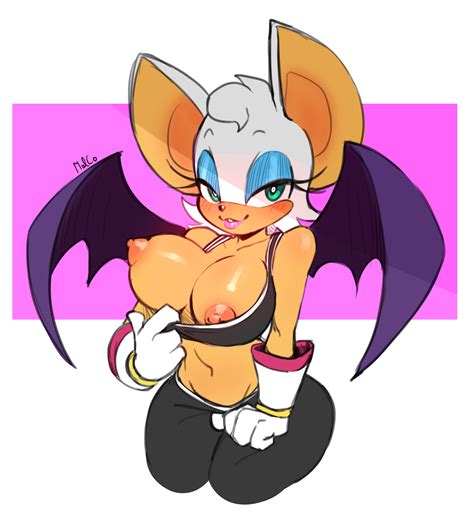 Rouge The Bat And Rouge The Bat Sonic And 2 More Drawn By Malcontent