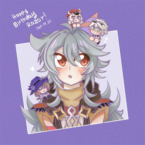 Oc Happy Late Bday To Razor 💜 Rgenshinimpact