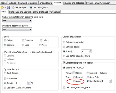 Gathering Stats Via Toad Ui Why Methodopt Size 1 Toad For