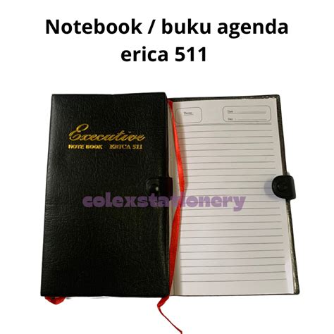 Jual Buku Agenda Notebook 511 Buku Agenda Hitam Kancing Executive Notebook Planer Kerja Isi 70