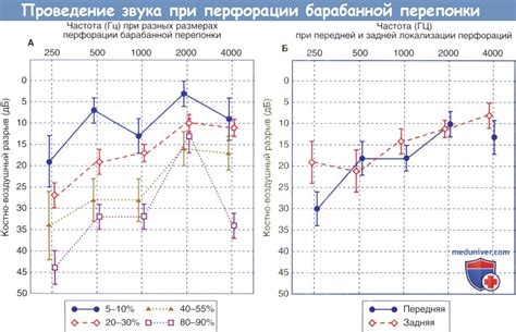 Нарушение проведения звука при перфорации барабанной перепонки
