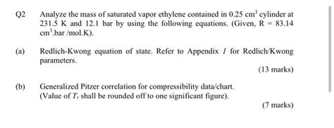 Solved Appendix 1 Parameter Assignments For Equations Of