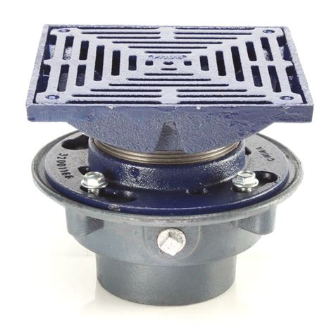 Zurn Zx415 8y Heavy Duty Floor Drain W 8 Square Cast Iron Strainer