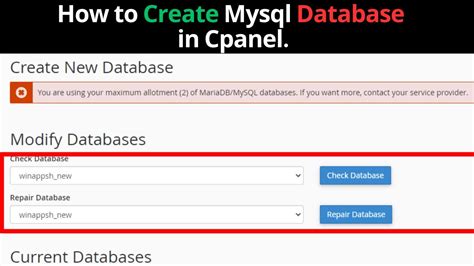 Learn How To Create A Mysql Database In Cpanel In Just One Minute 🔥