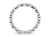 Sterling Silver Stackable Expressions White Crystal Ring 17zhnd Jtv