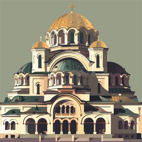 Illustration Alexander Nevski Cathedral Sofia Must See Touristic